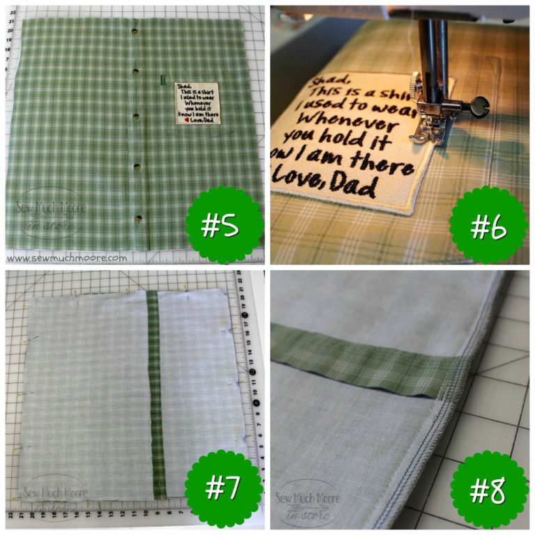 Make a Memory Pillow from a Men's Shirt - Sew Much Moore