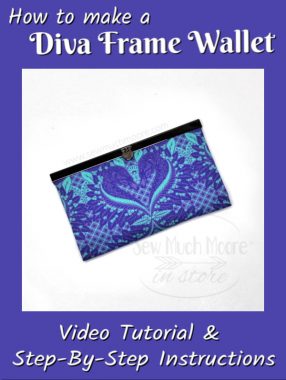 How to make the Perfect Frame Wallet - Sew Much Moore