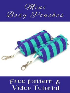 How to make a Mini Boxy Pouch - Sew Much Moore