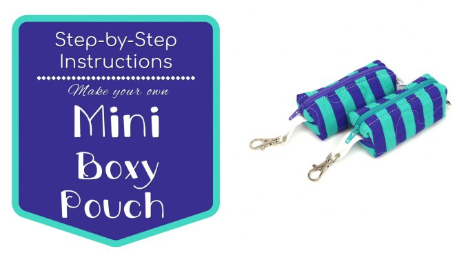 How to make a Mini Boxy Pouch - Sew Much Moore