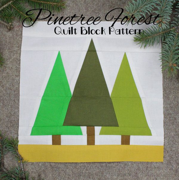 Pinetree Forest Quilt Block - Sew Much Moore
