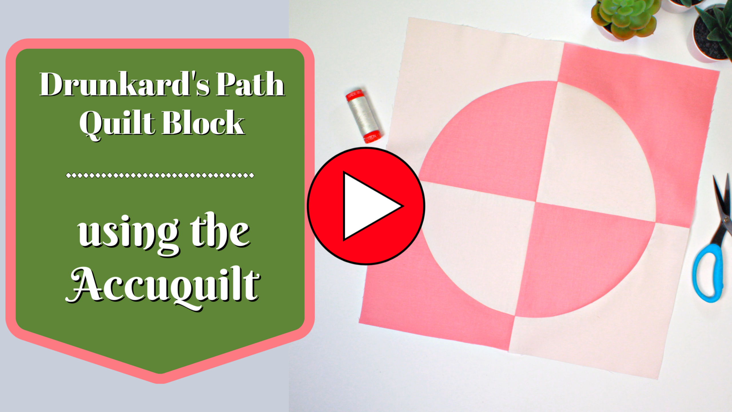 Accuquilt Drunkard's Path Quilt Block - Sew Much Moore