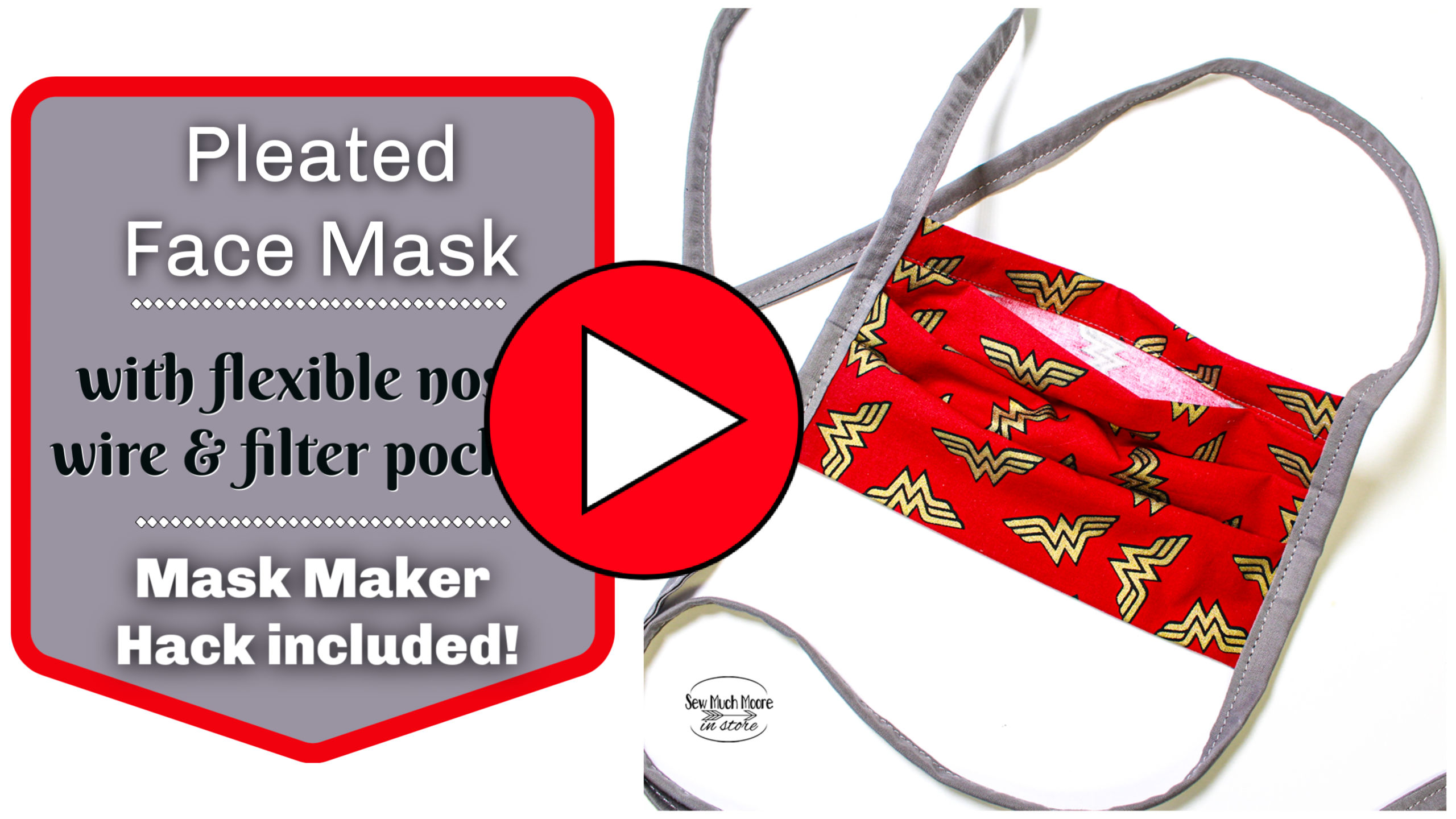 Pleated Face Mask Tutorial - Sew Much Moore