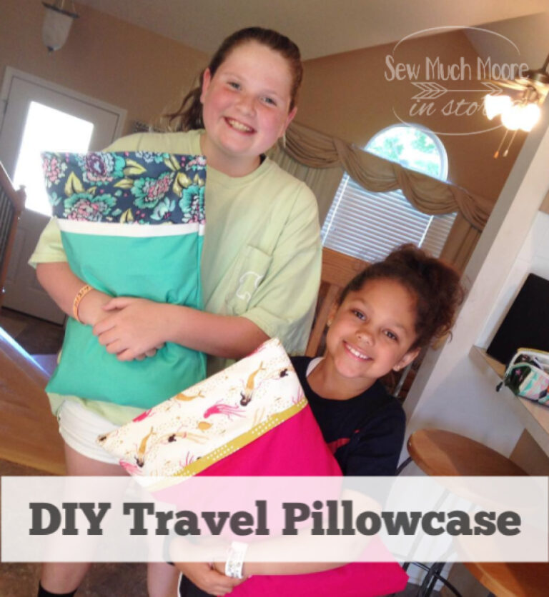 DIY Travel Pillow Cases - Sew Much Moore