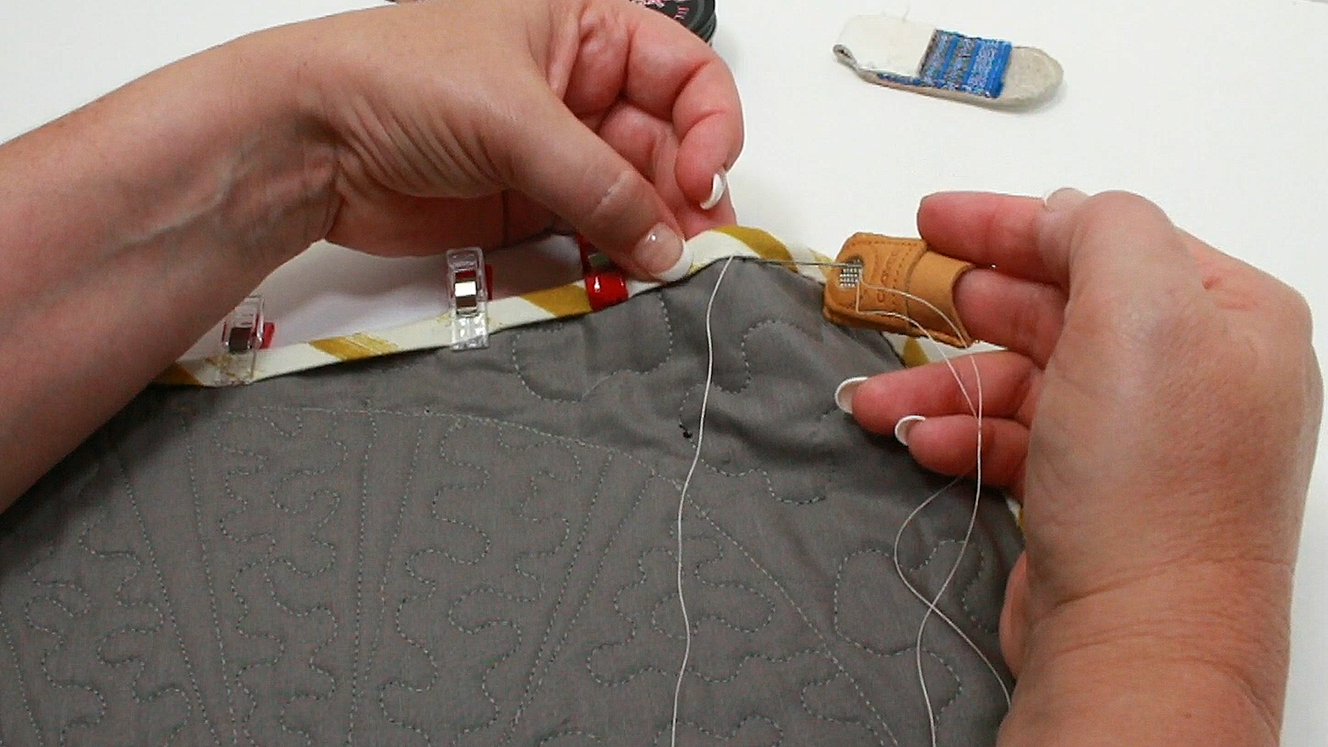 Hand Binding a Quilt - Sew Much Moore