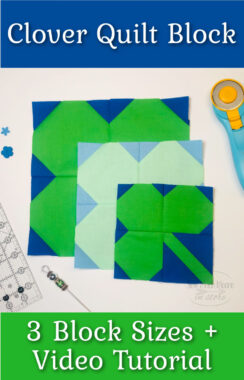 Lucky Clover Quilt Block - Sew Much Moore