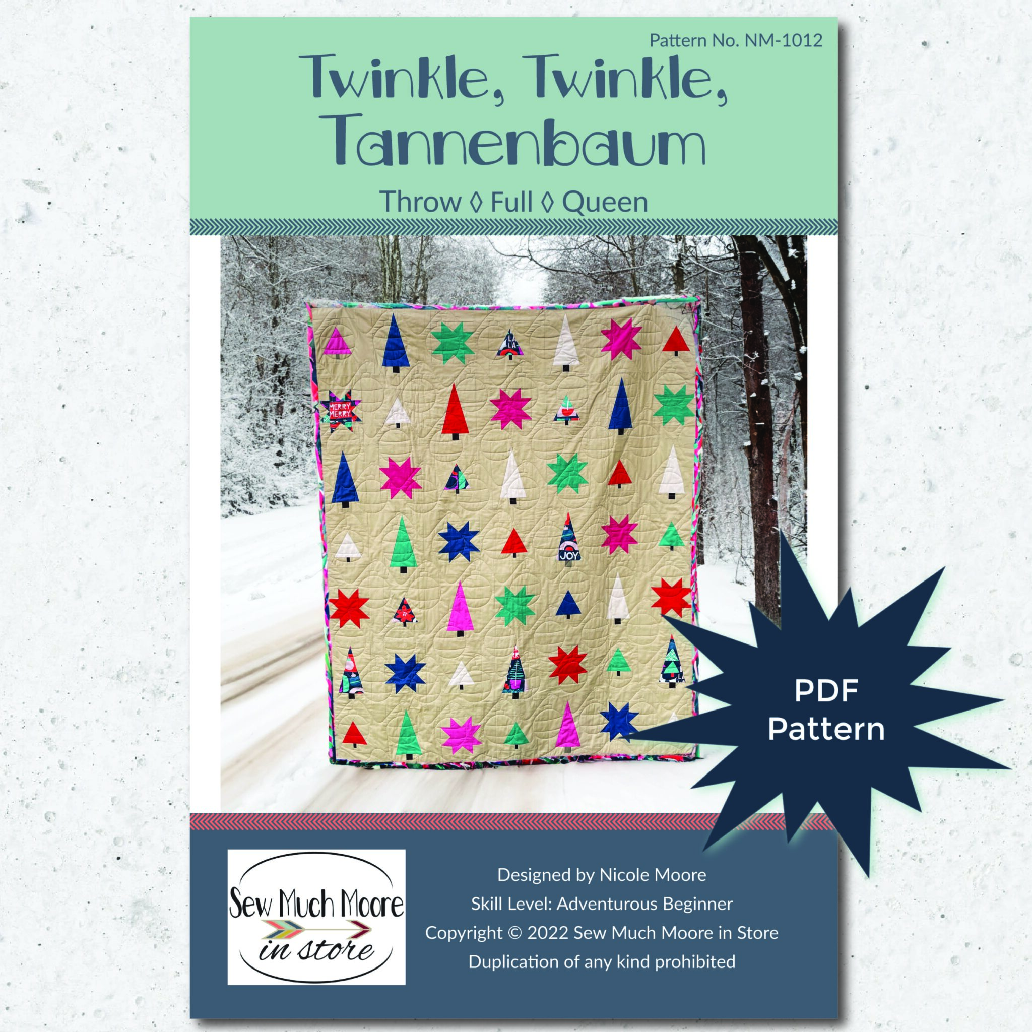 Twinkle Twinkle Tannenbaum Quilt - Sew Much Moore