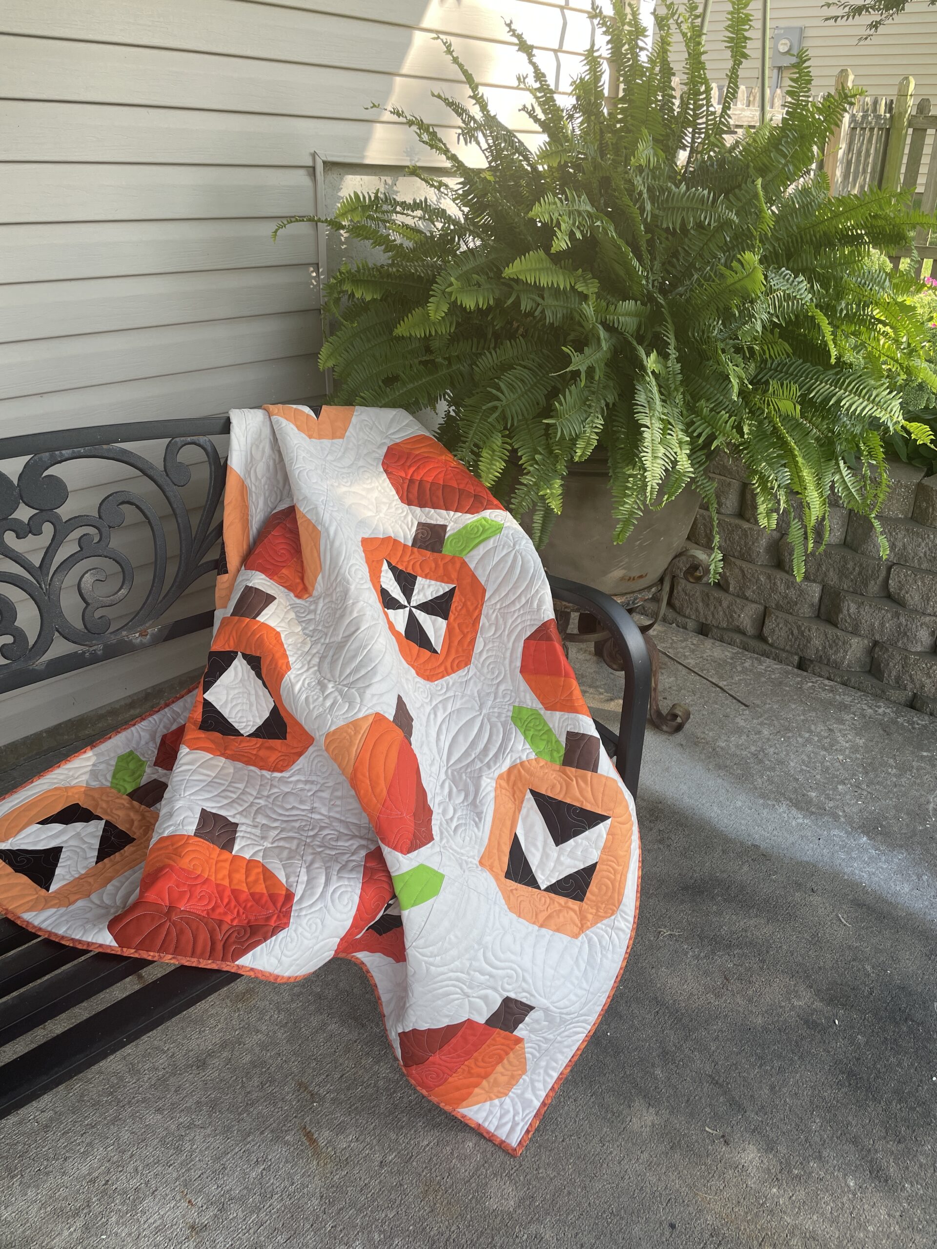 Four Patch Pumpkins Pattern - Sew Much Moore