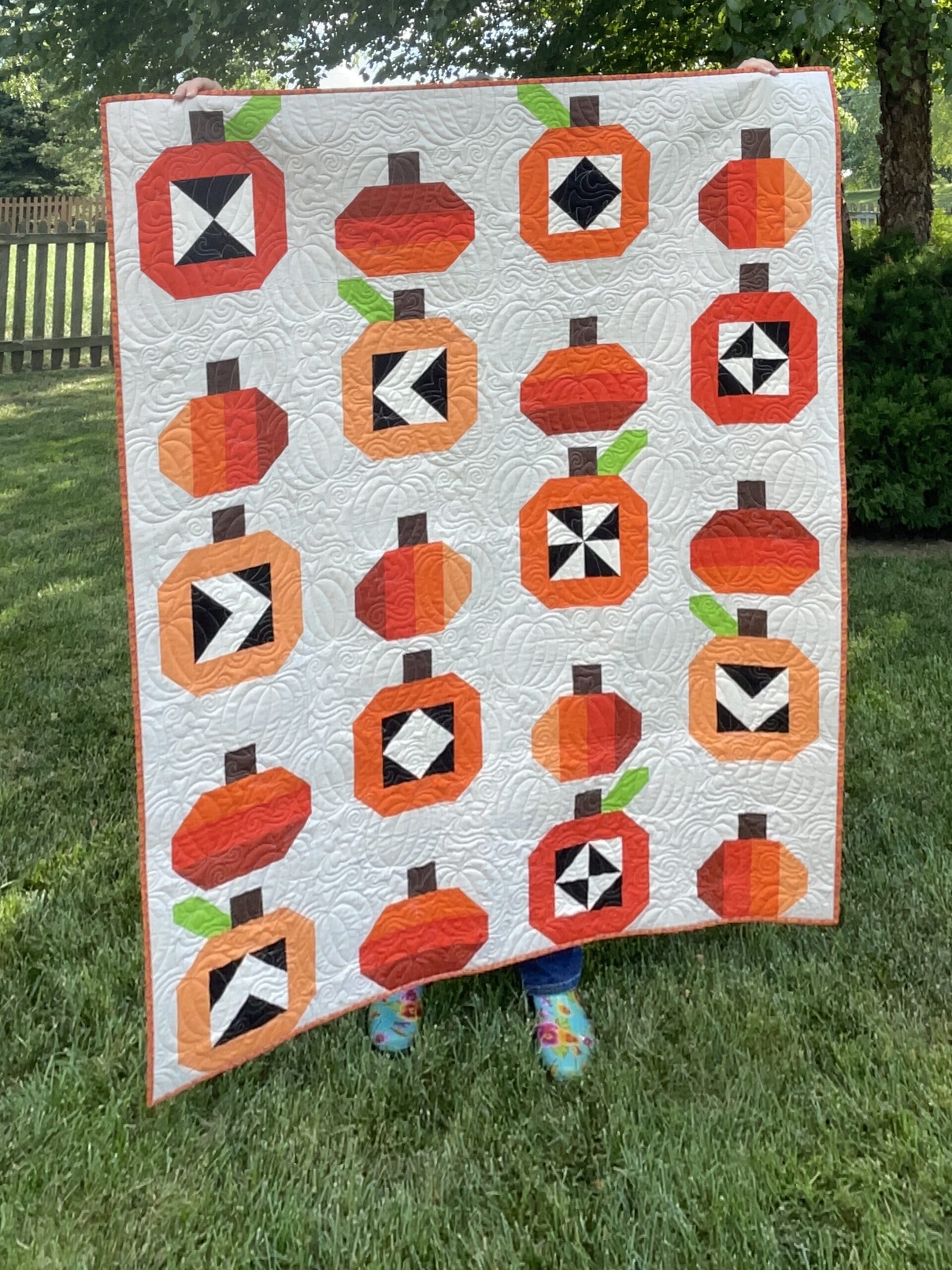 Four Patch Pumpkins Pattern - Sew Much Moore