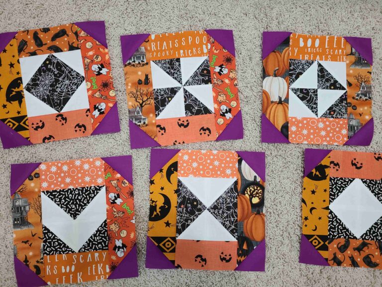 Four Patch Pumpkins Pattern - Sew Much Moore