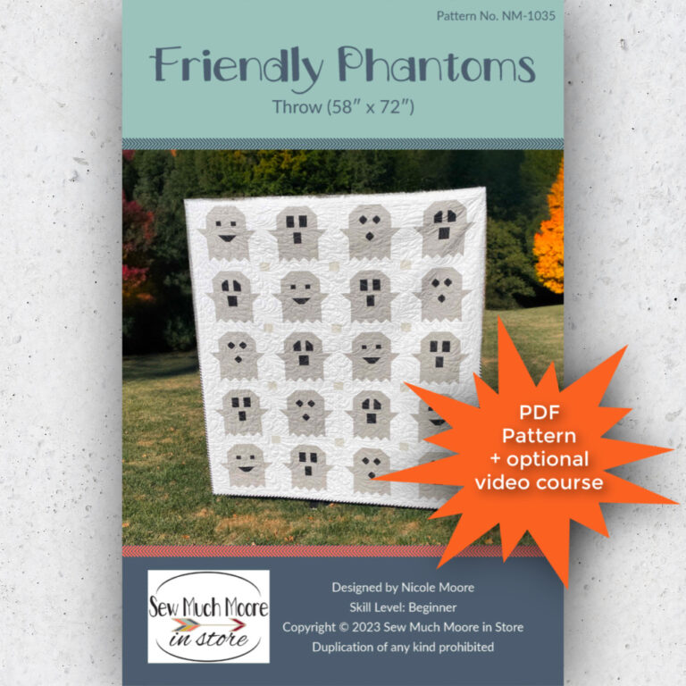 Friendly Phantoms Quilt Pattern - Sew Much Moore