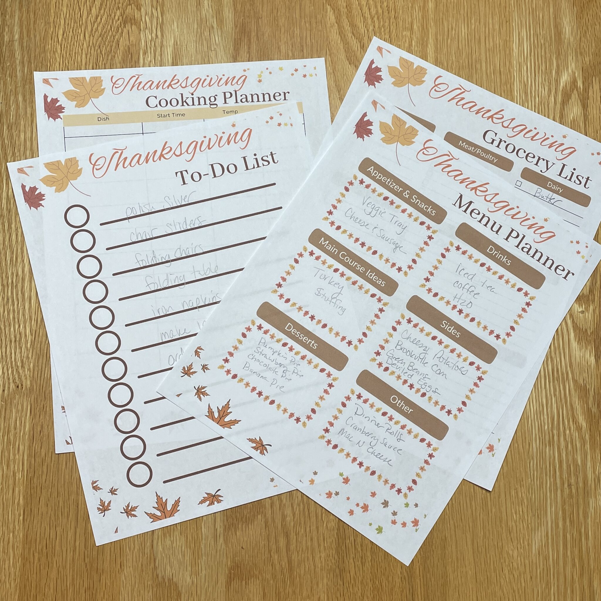 Thanksgiving Meal Plan - Sew Much Moore