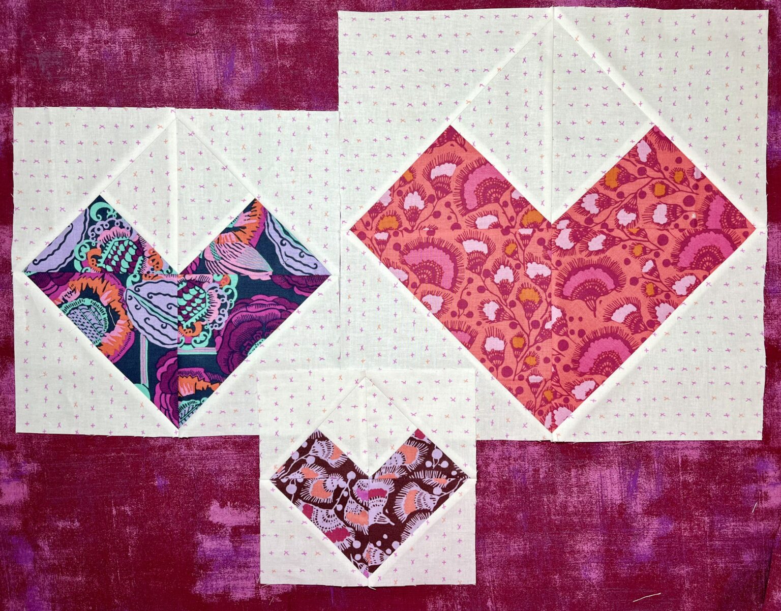 All My Heart Quilt Block - Sew Much Moore