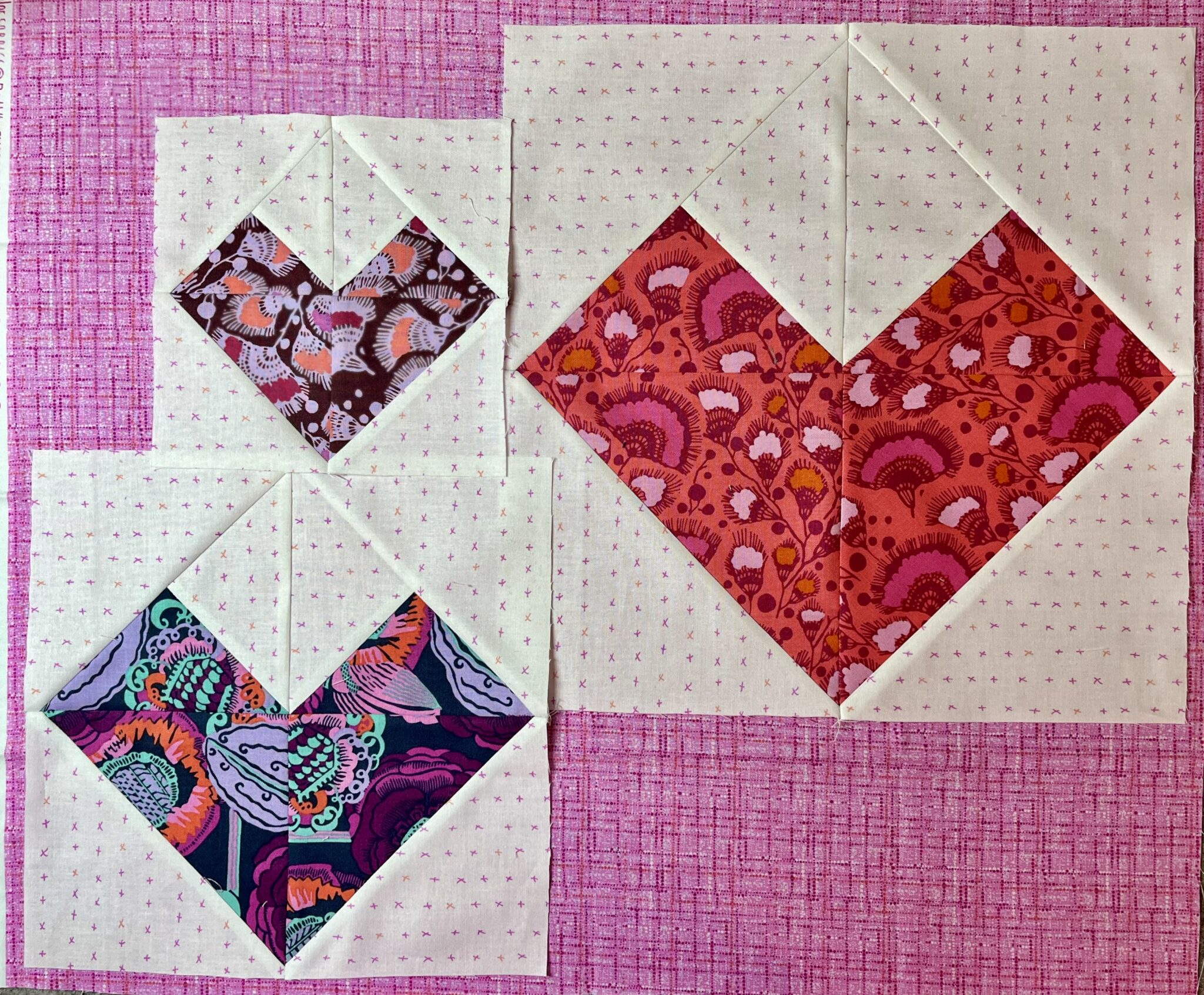 All My Heart Quilt Block - Sew Much Moore