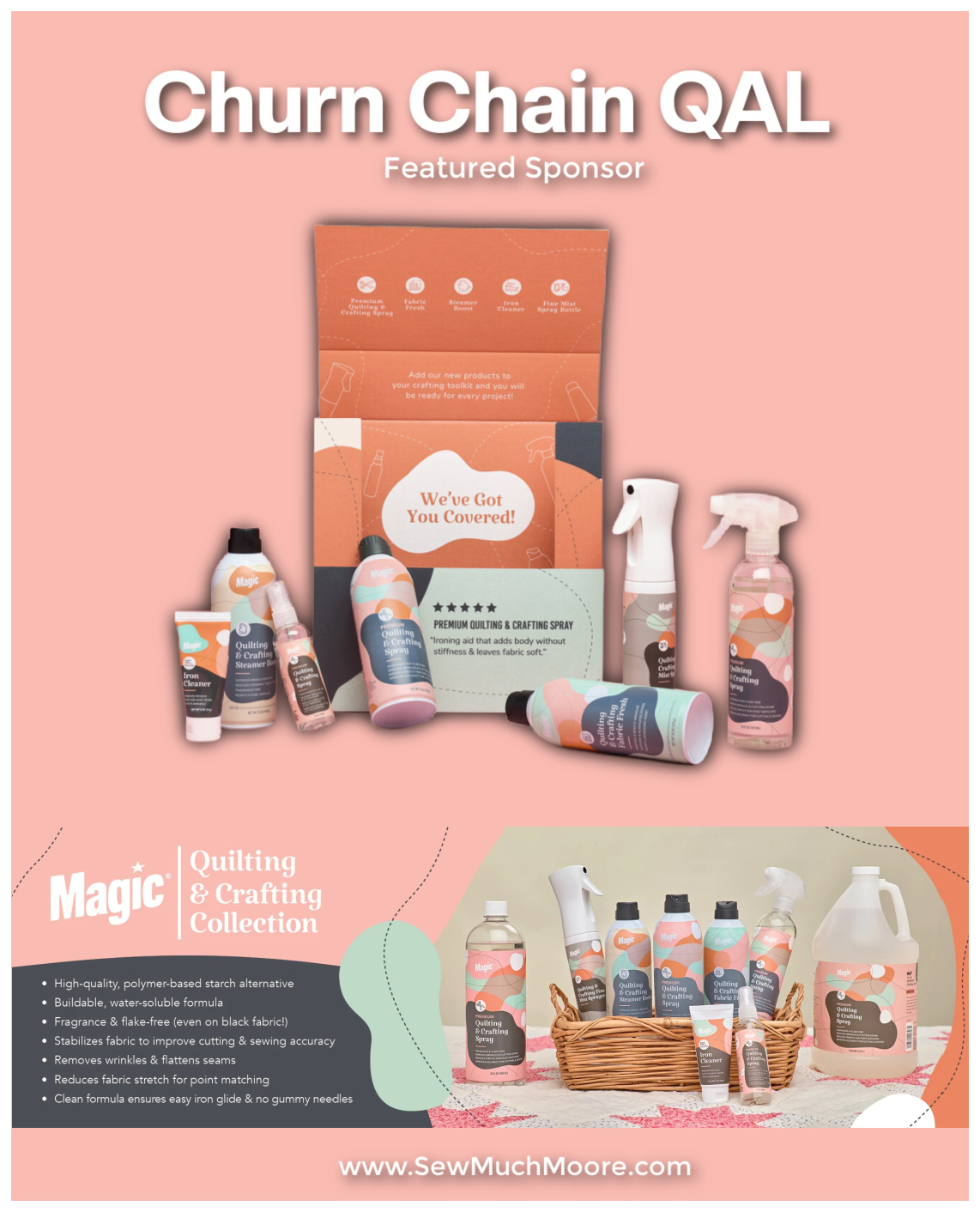 Join the Churn Chain QAL - Sew Much Moore