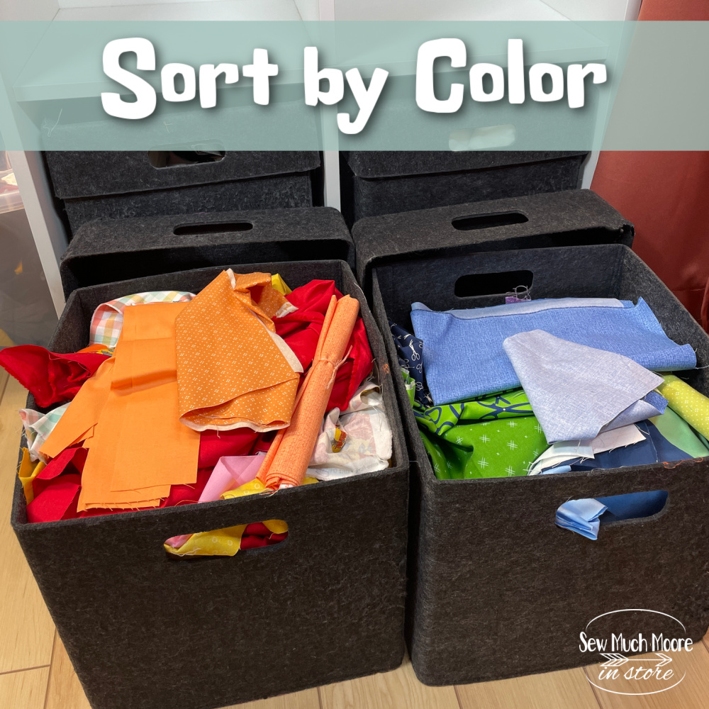 Organize your Fabric - Sew Much Moore