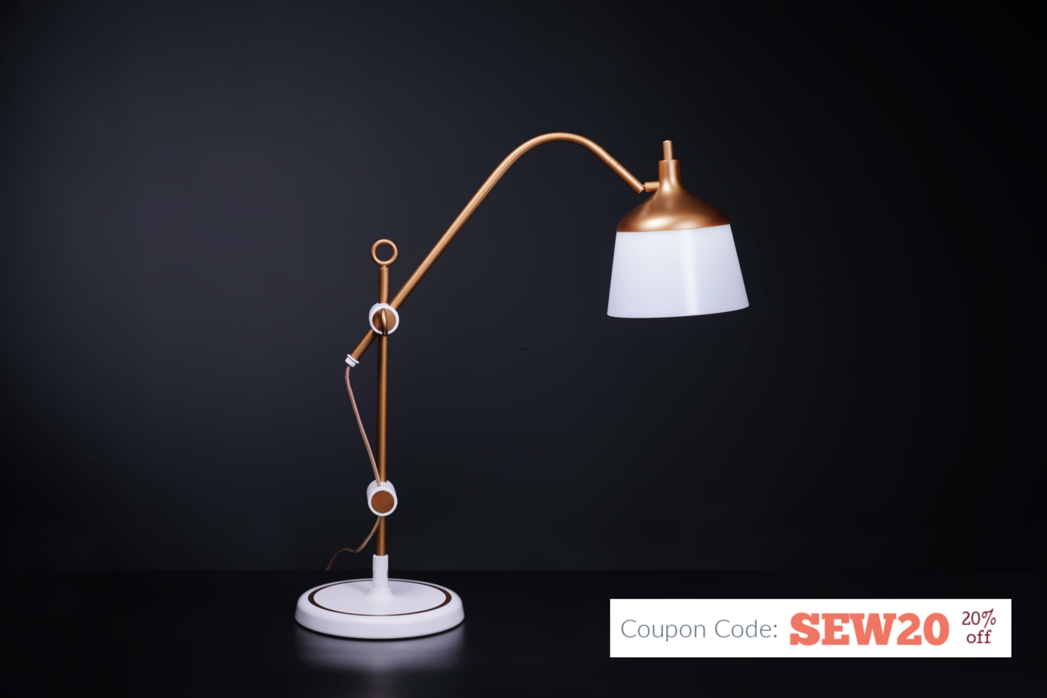 Illuminate Your Workstation with the Anita Table Lamp - Sew Much Moore