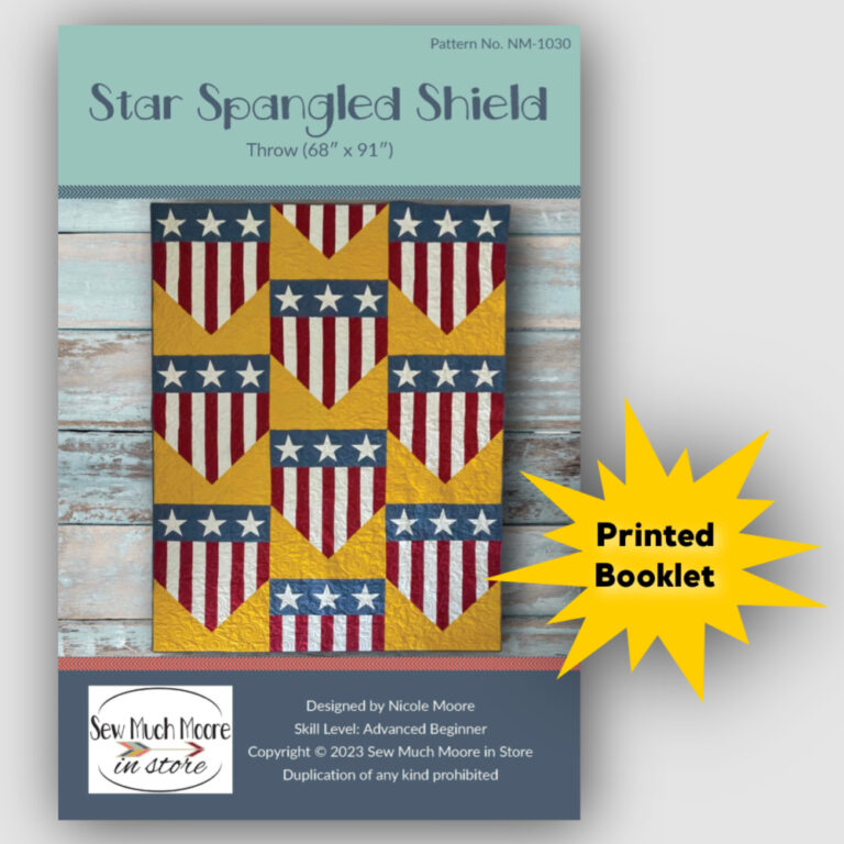 Star Spangled Shield Throw Quilt Pattern: A Modern Twist on a Classic ...