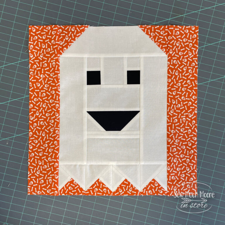 Boo Quilt Block - Sew Much Moore