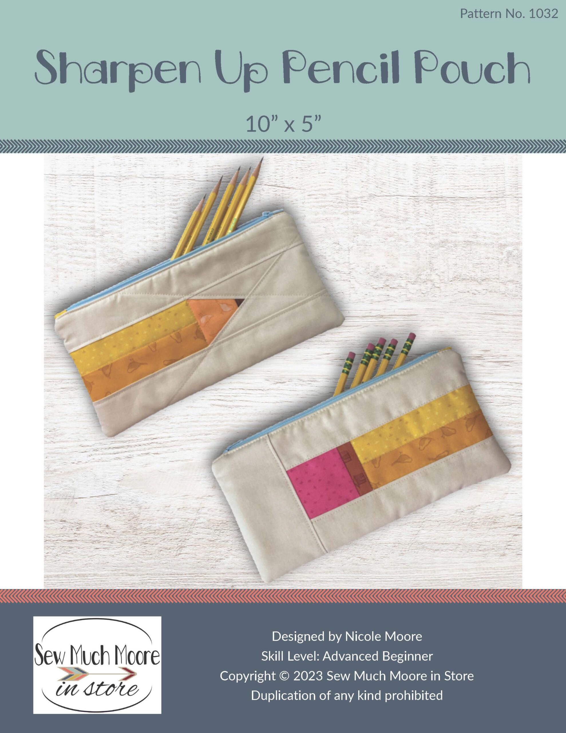 Sharpen Up Pencil Pouch - Sew Much Moore