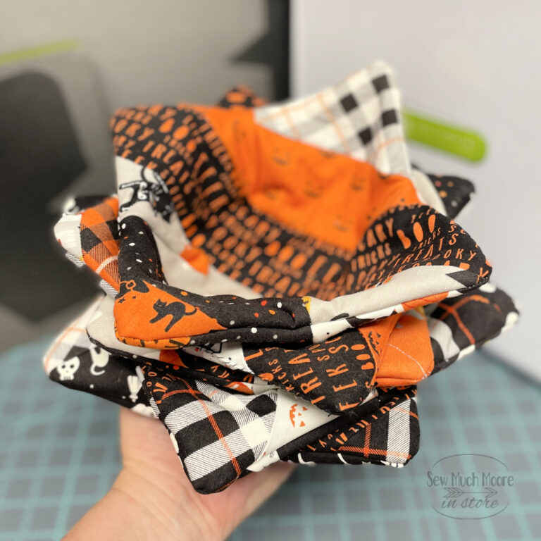 Quilt as You Go Soup Bowl Cozy with AccuQuilt - Sew Much Moore