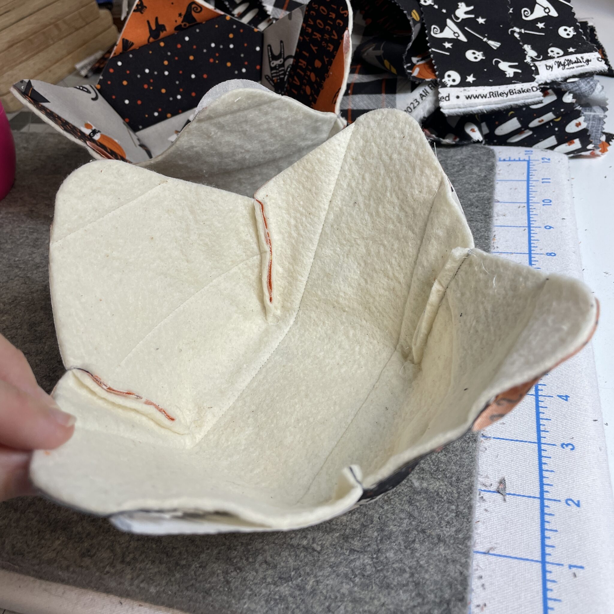 Quilt as You Go Soup Bowl Cozy with AccuQuilt - Sew Much Moore